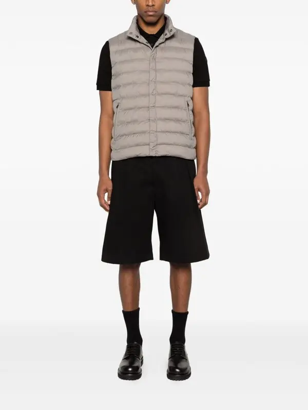 Herno Nylon Down Vest - Grey