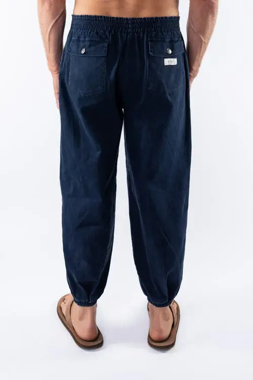 ARIKO Casual Trousers - Dark Navy