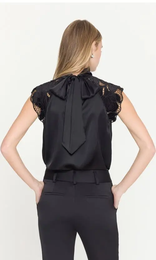 Generation Love Rachel Velvet Lace Halter Blouse