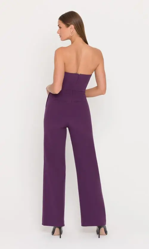 Generation Love Camilo Crepe Jumpsuit - Purple