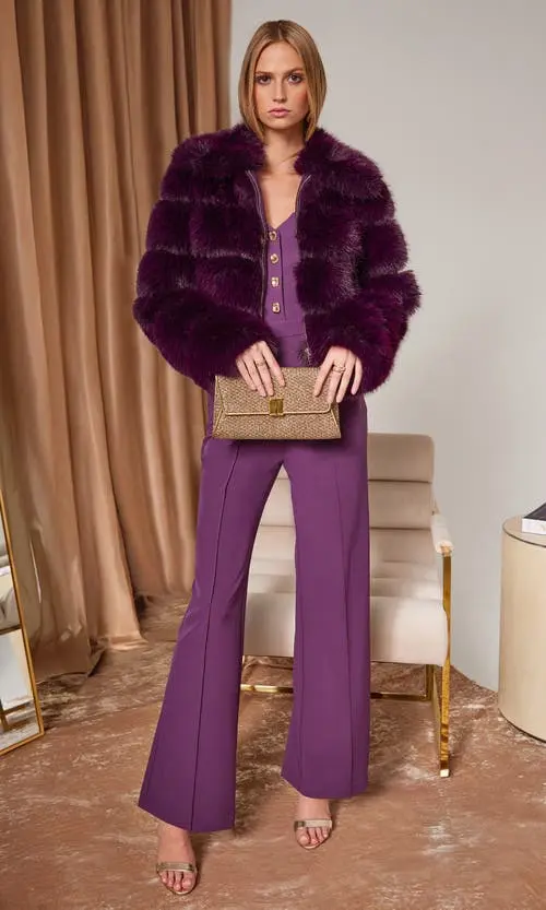 Generation Love Camilo Crepe Jumpsuit - Purple
