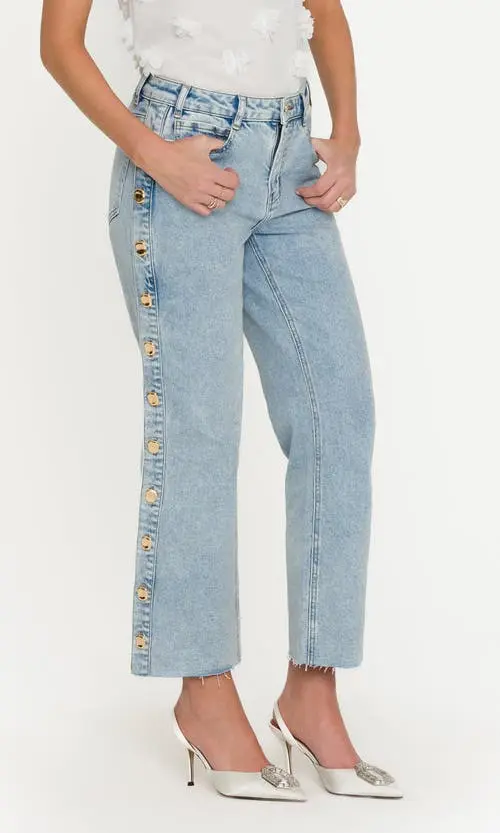 Generation Love Stephen Button Wide-leg Jeans