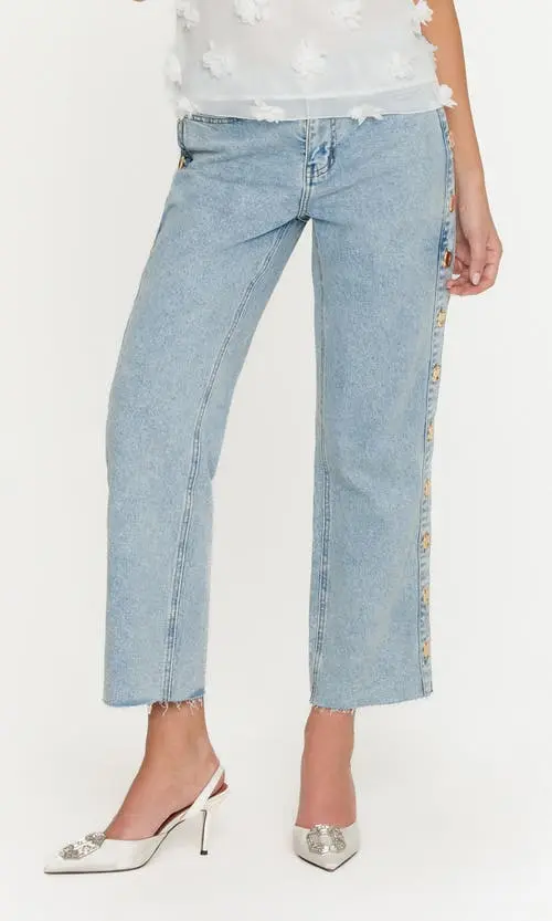 Generation Love Stephen Button Wide-leg Jeans
