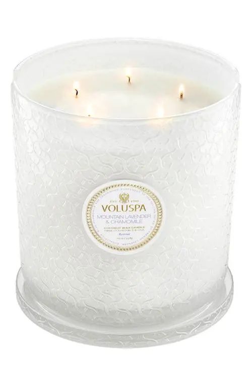 Voluspa Mountain Lavender & Chamomile Five-wick Hearth Candle - No Color