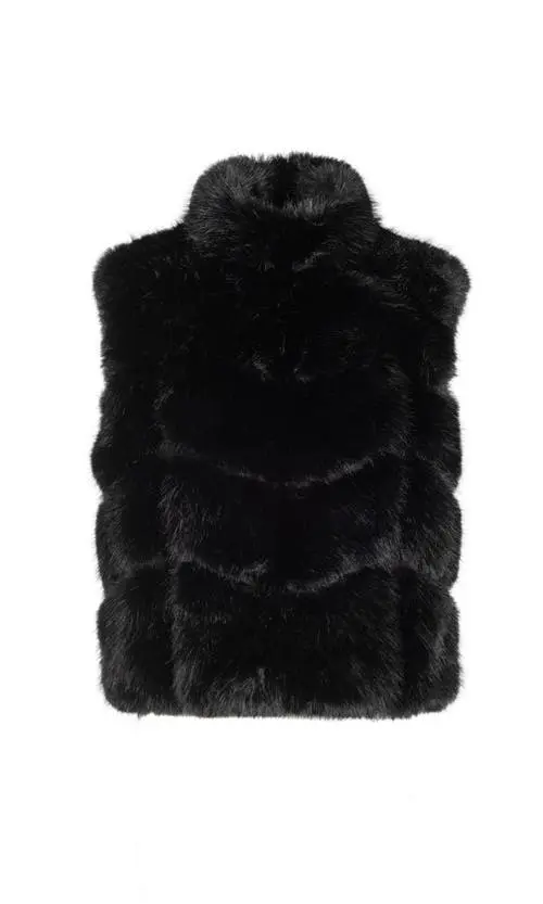 Generation Love Rosario Faux Fur Vest - Black