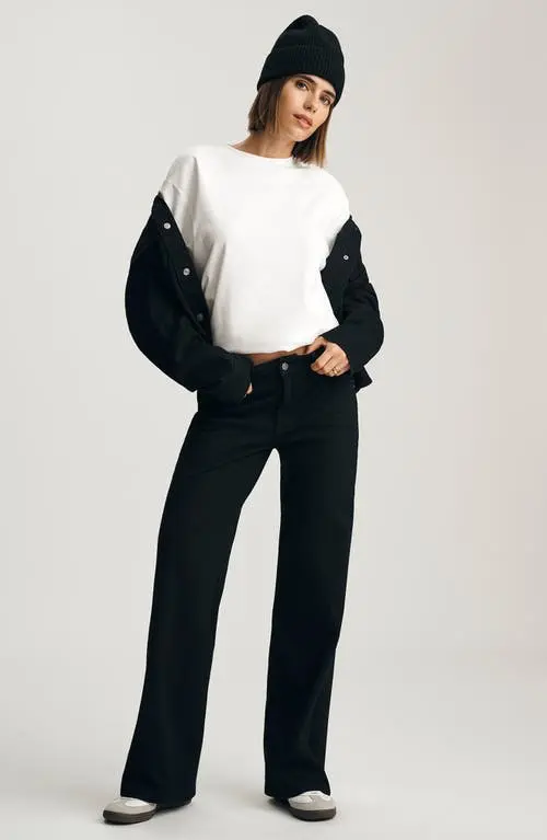 MAVI Sabrina Wide-leg Jeans - Black Move