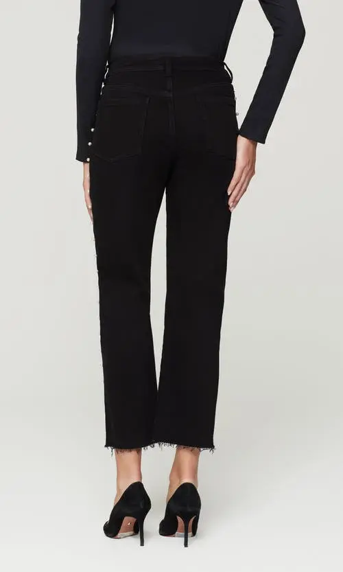 Generation Love Han Pearl Cropped Straight-leg Jeans