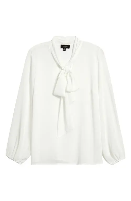 TAHARI ASL Tie Neck Blouse