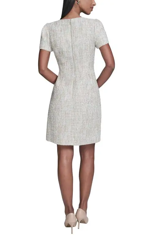 Karl Lagerfeld Sequin Tweed Sheath Dress