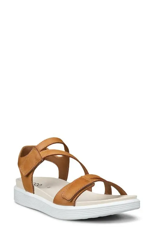 Ecco Soft Three Strap Sandal - Lion