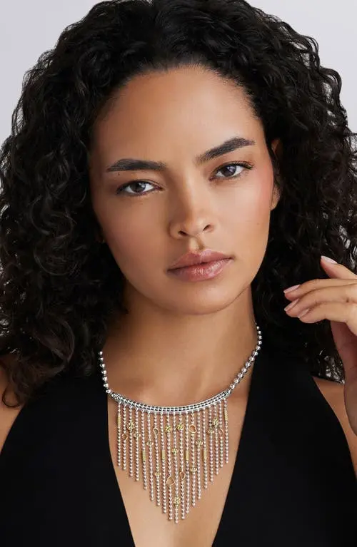 Lagos Two-tone Caviar Multi-strand Necklace