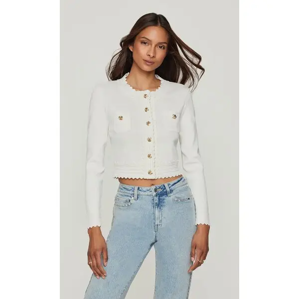 Generation Love Blossom Cardigan - White