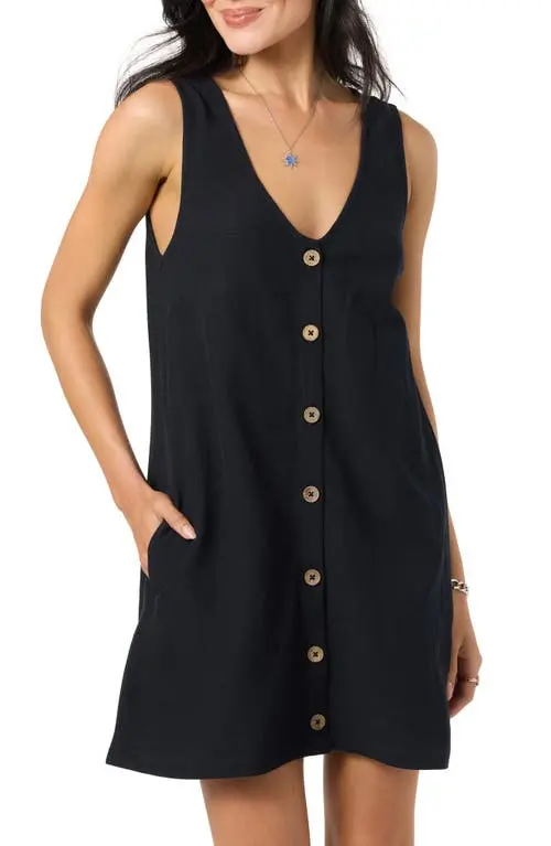 O'Neill Sanders Button-up Mini Dress - Black