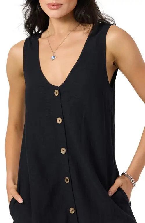 O'Neill Sanders Button-up Mini Dress - Black