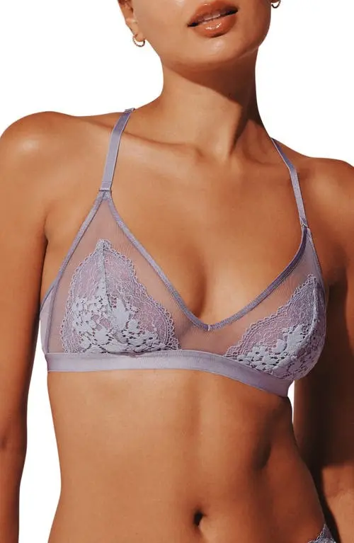 THIRDLOVE All Day Lace Unlined Racerback Bralette - Dreamy Lilac