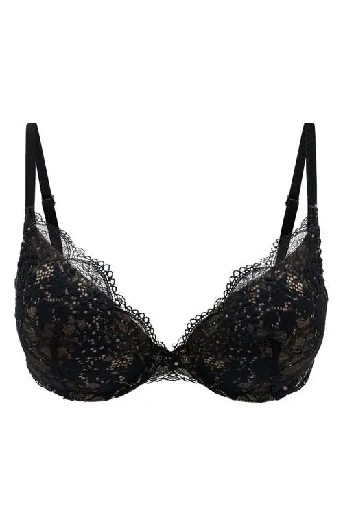 THIRDLOVE All Day Lace Push-up Underwire Bra - Black