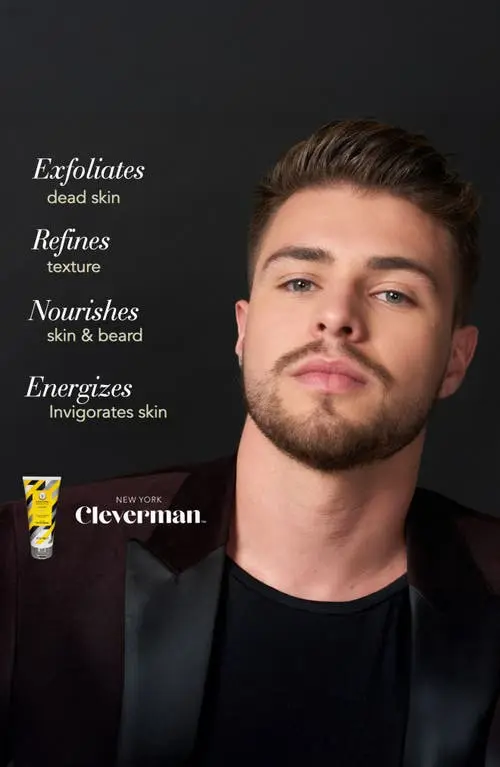 CLEVERMAN Energizing Face & Beard Scrub With Menthol