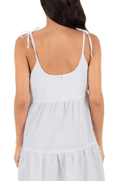 Hurley Tiered Cover-up Minidress - White