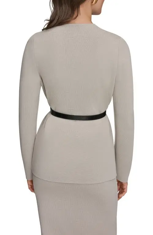 Donna Karan New York Belted Sweater Blazer