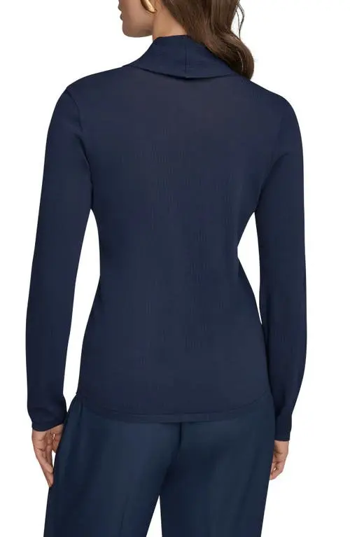 Donna Karan New York Drape Neck Sweater