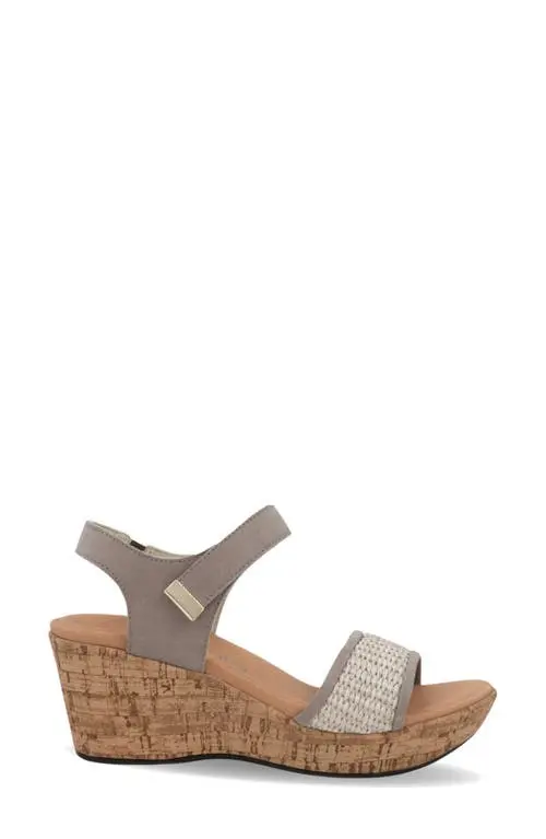 Naot Summer Wedge Sandals - Stone Nbk W/raffia