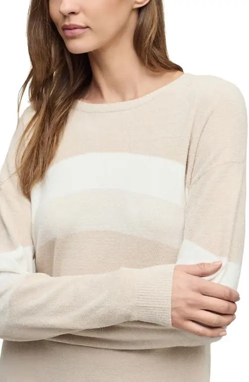 Barefoot Dreams Cozychic Ultra Lite Wavy Colorblock Pullover Sweater