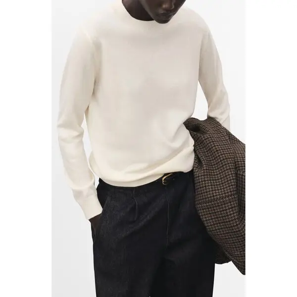Mango Crewneck Sweater - Ecru