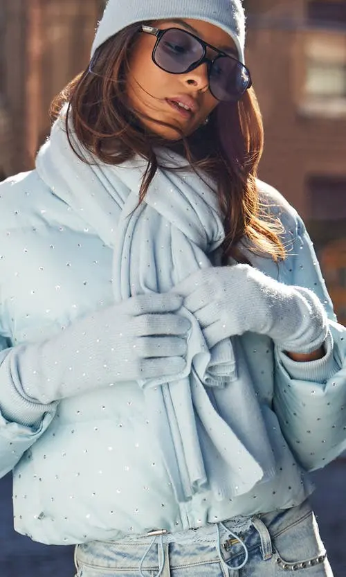 Generation Love Coco Crystal Gloves - Blue