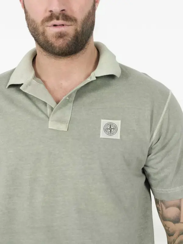 Stone Island Logo-patch Polo Shirt