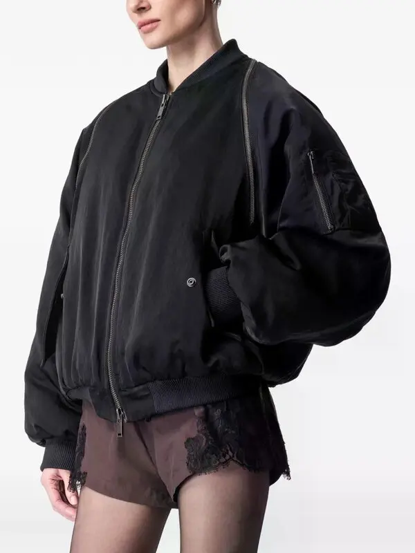 ARTICLE TEN Shearling-panel Bomber Jacket