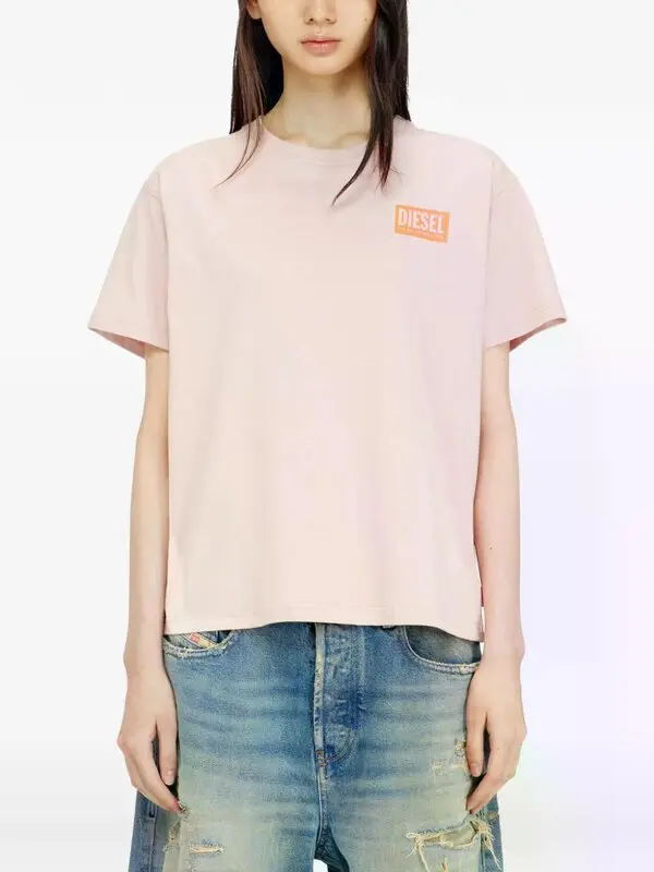 DIESEL® Logo-print T-shirt - Pink