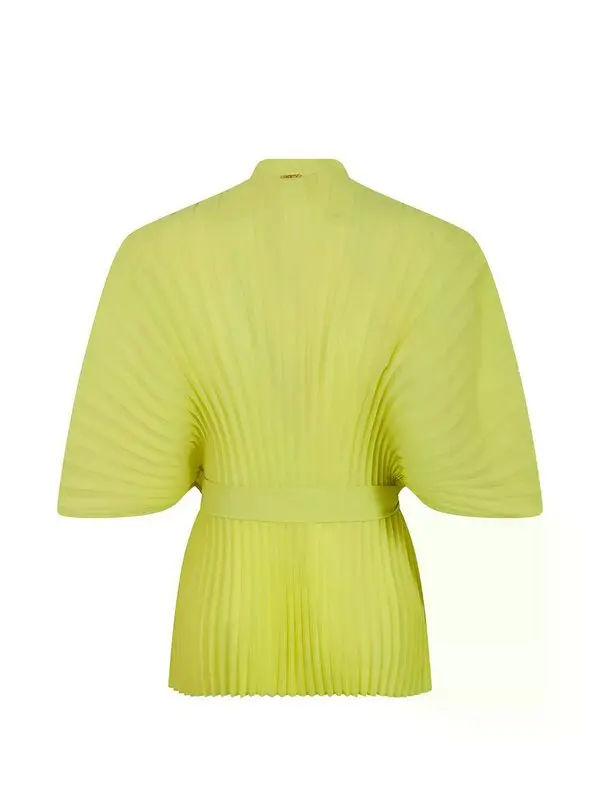 TWINSET Pleated Tie Blouse