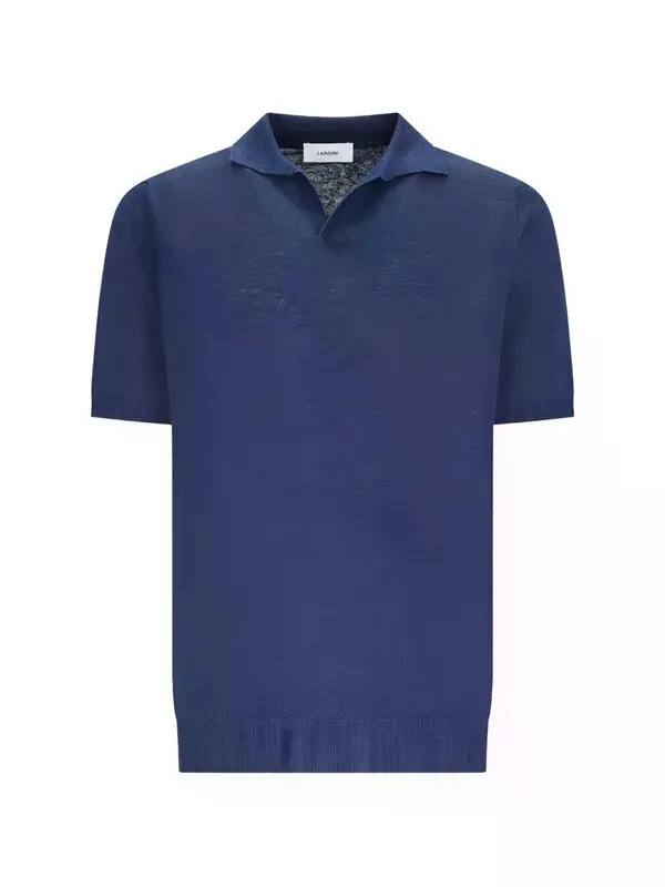 LARDINI Open-collar T-shirt