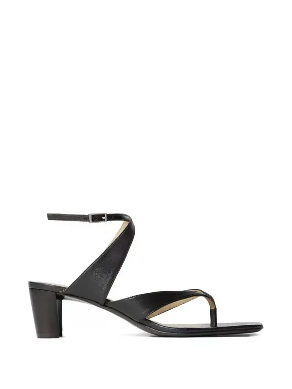 LEMAIRE Heeled Thong Sandals - Black