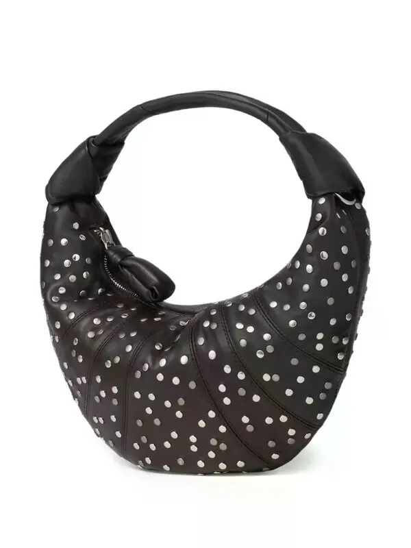 LEMAIRE Mini Fortune Croissant Studded Tote Bag - Brown