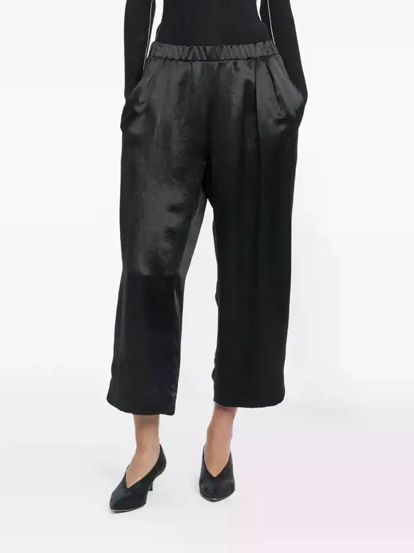 Maria Mcmanus Elasticated-waistband Cropped Trousers