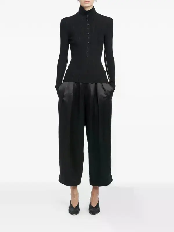Maria Mcmanus Elasticated-waistband Cropped Trousers