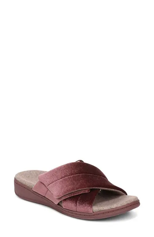 Vionic Relax Ii Plush Slide Sandal - Sable