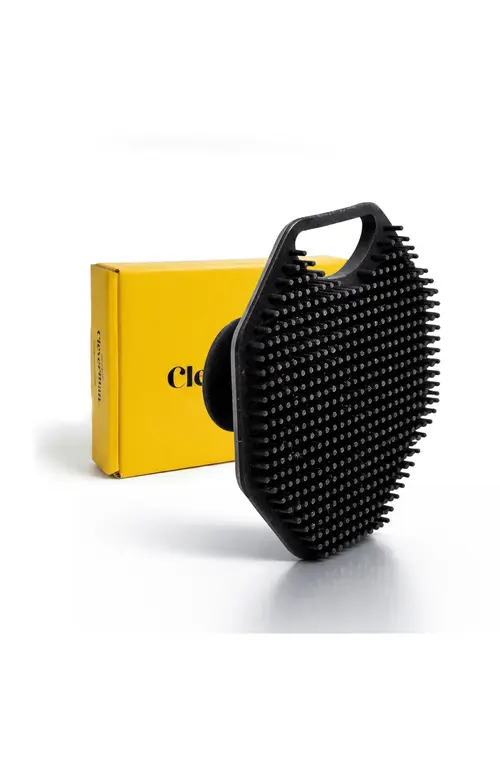 CLEVERMAN Face Scrubber, Silicone Cleansing Brush & Soft Massager - Black