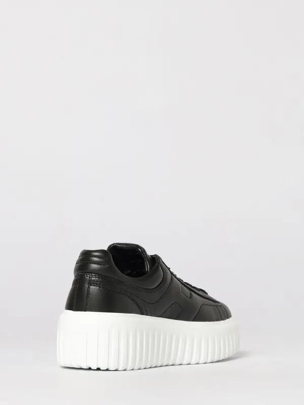 Hogan H-stripes Nappa Leather Sneakers - Black