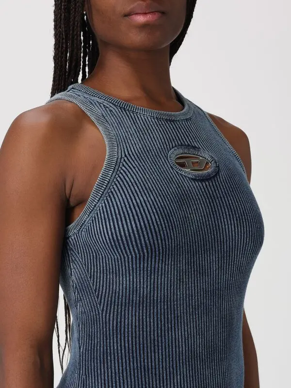 DIESEL® Ribbed Sleeveless Mini Dress
