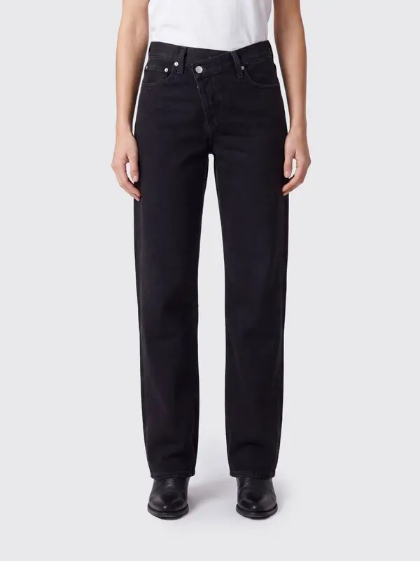 AGOLDE Arc Criss Cross Baggy Jeans - Black