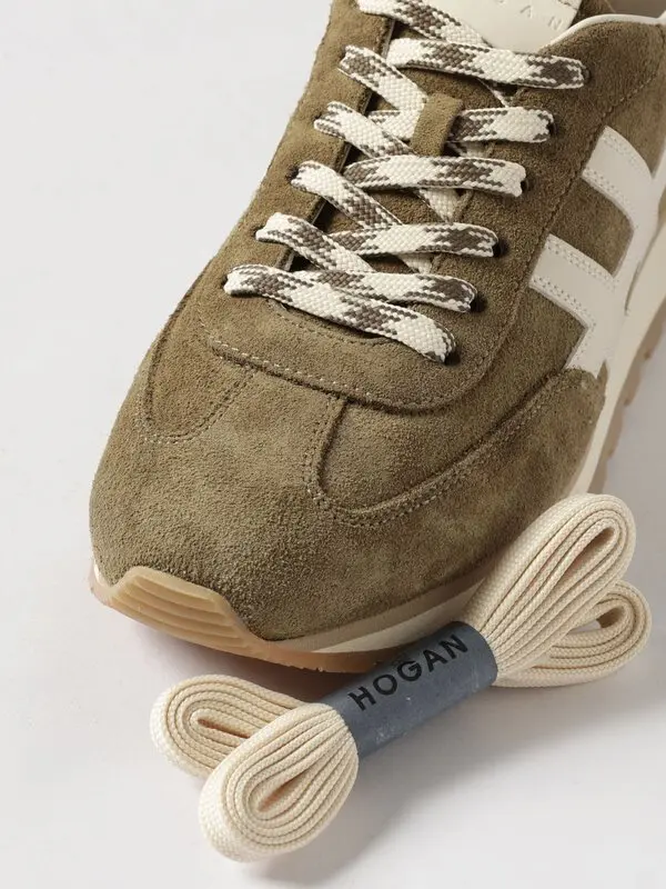Hogan 86er" Suede Lace-up Sneakers - Green