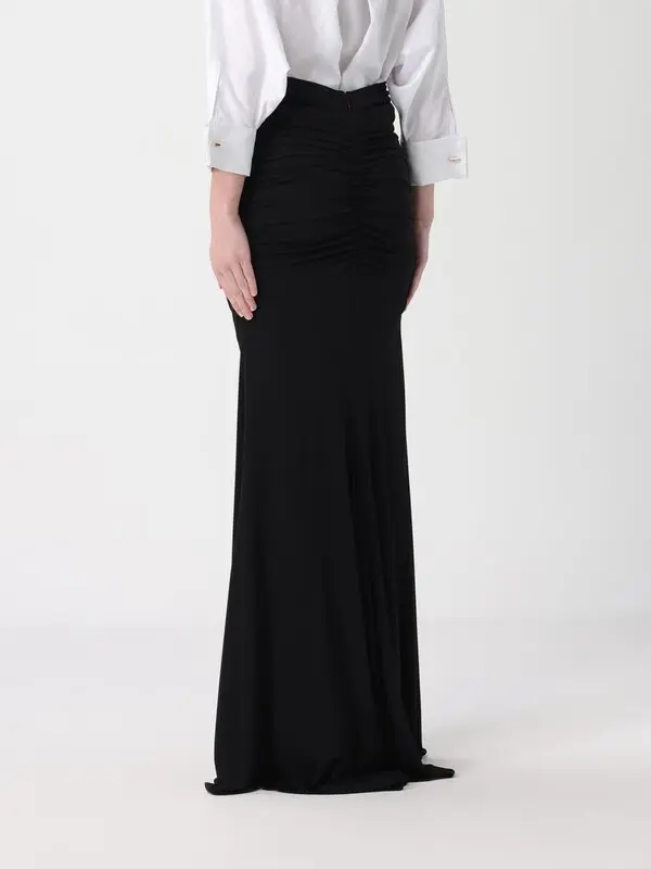 Elisabetta Franchi Long Jersey Skirt - Black