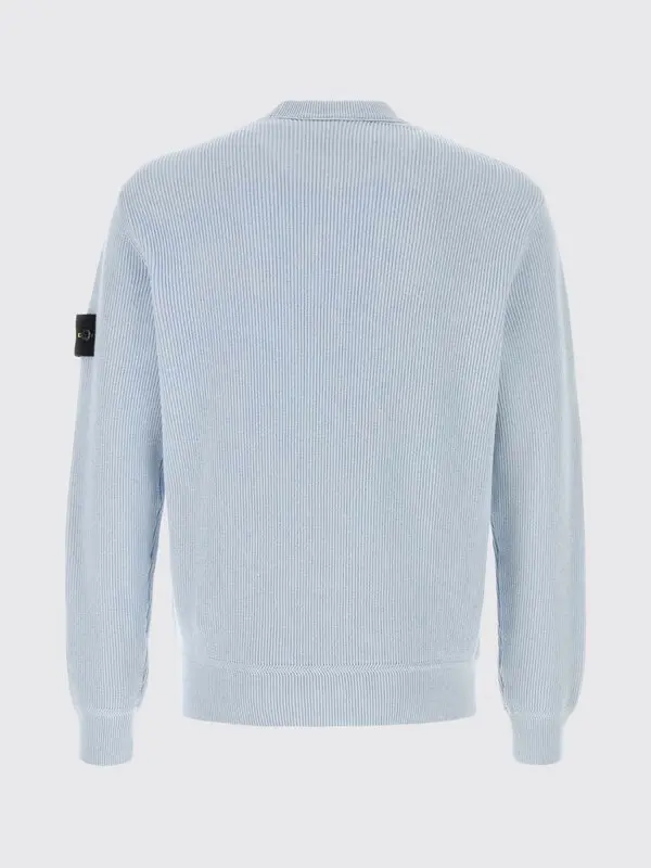 Stone Island Ribbed Crewneck Sweater - Sky