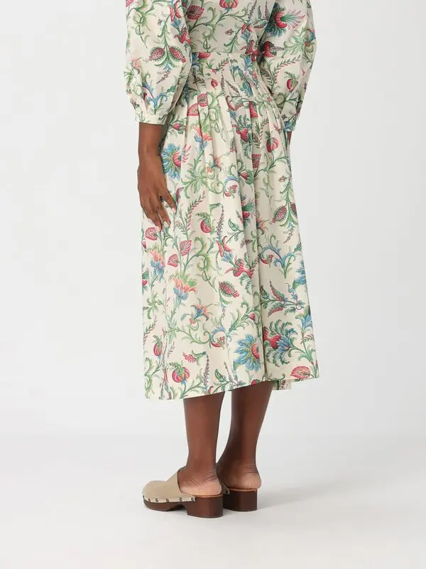 Etro Midi Skirt In Cotton With Paisley Print