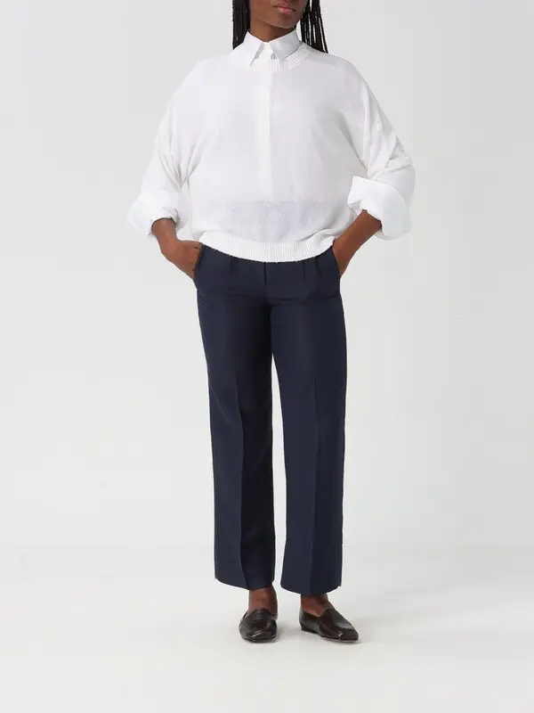 Brunello Cucinelli Cropped Stretch Cotton Trousers
