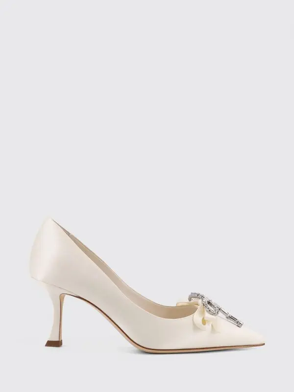 JIMMY CHOO Pointed Toe Pumps - Ivory