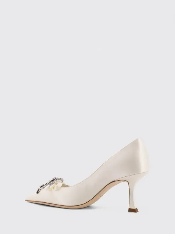 JIMMY CHOO Pointed Toe Pumps - Ivory