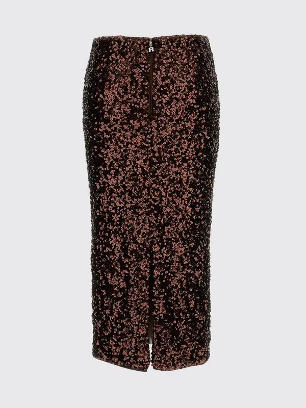 ROTATE BY BIRGER CHRISTENSEN Midi Sequin Skirt
